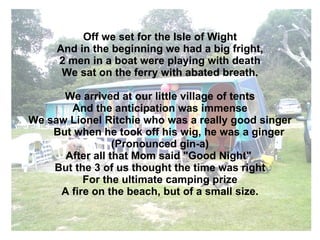 Isle Of Wight 2009 Poem | PPT