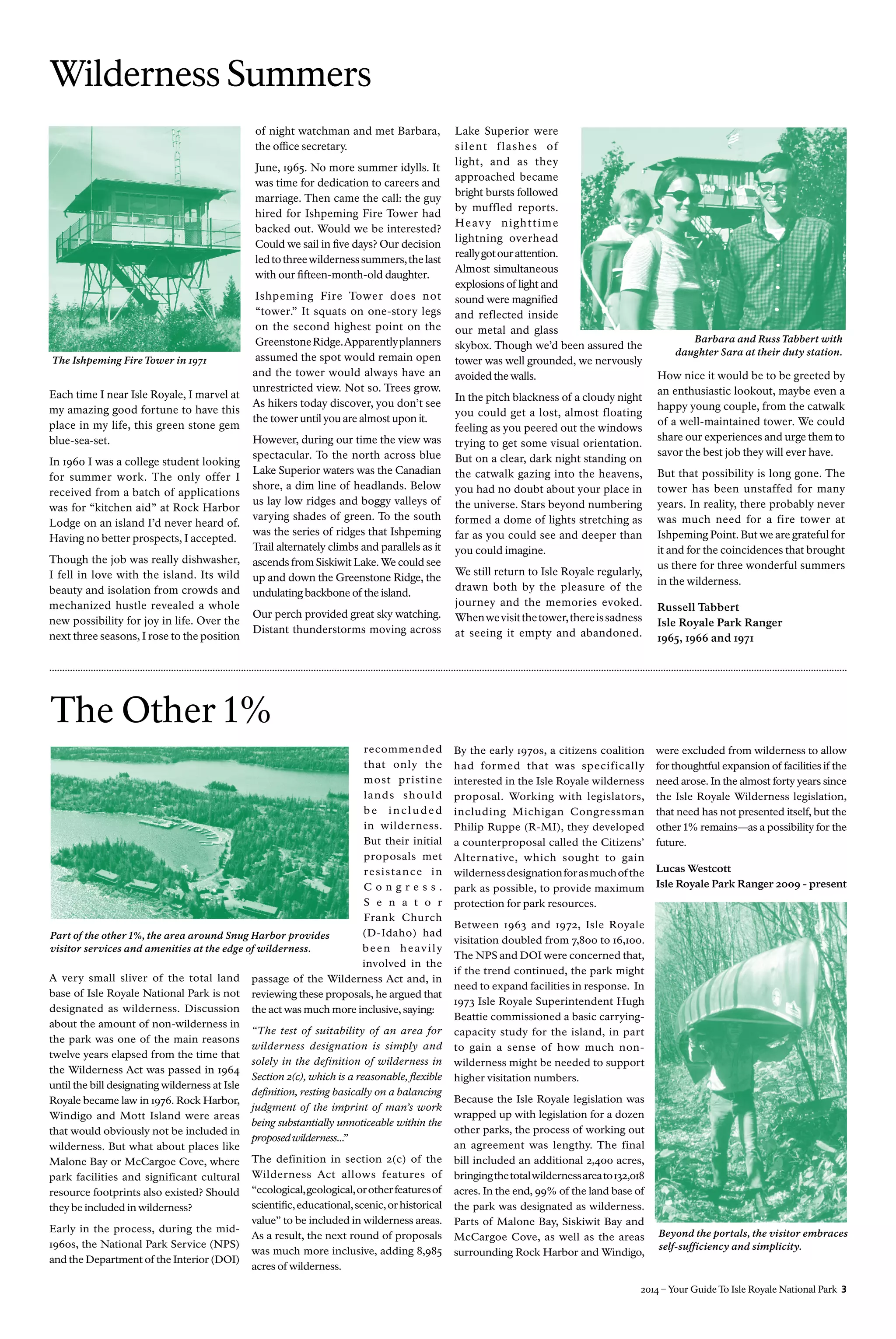 NostalgicOutdoors™- Isle Royal National Park- Visitor Guide | PDF