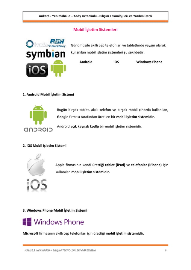 İŞLETİM SİSTEMLERİ | PDF