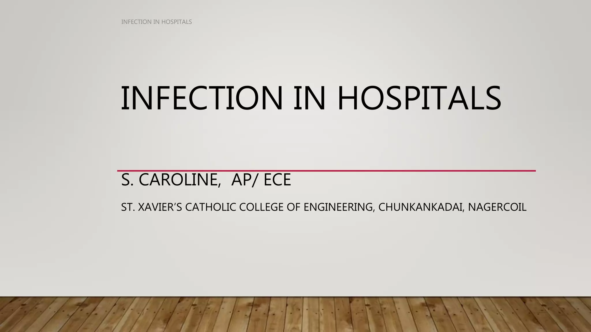 Infection in hospitals | PPT