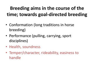 International horse breeding – where are we heading, Markku ...