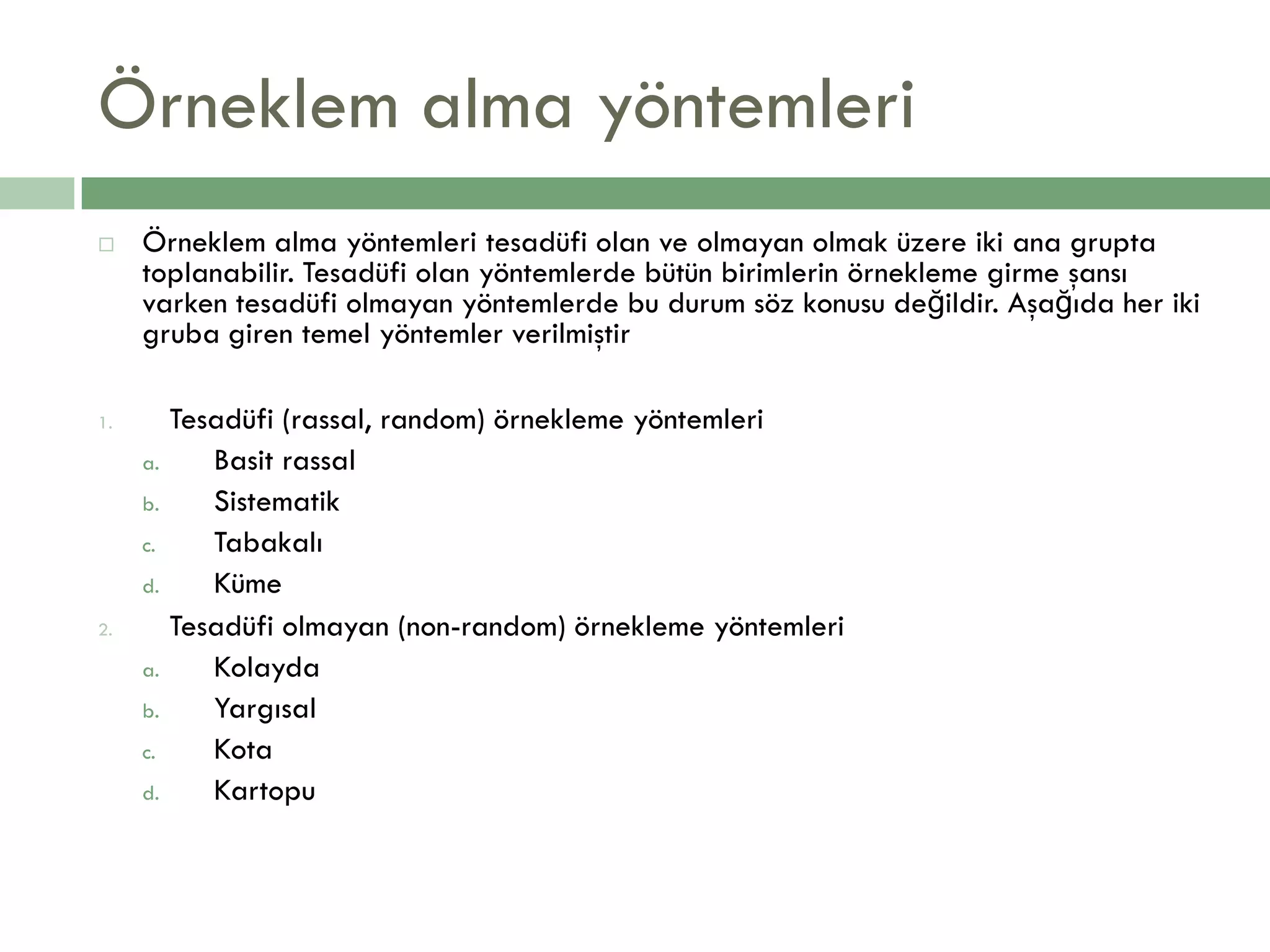 İstatistik Temel Kavramlar | PPT