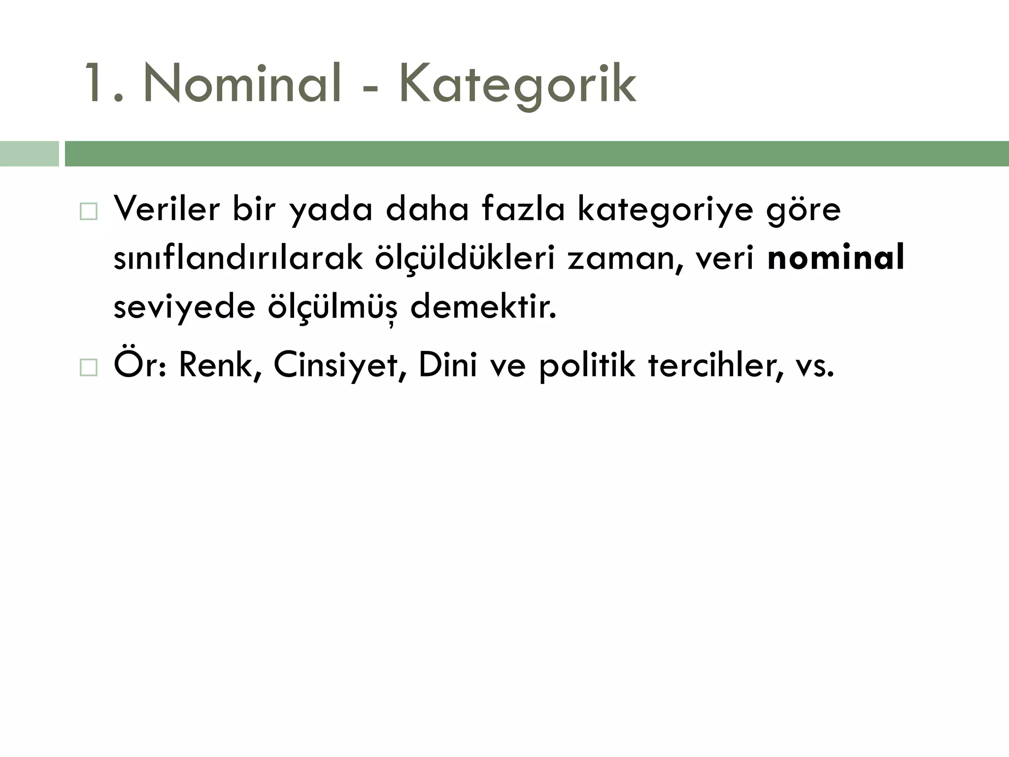 İstatistik Temel Kavramlar | PPT