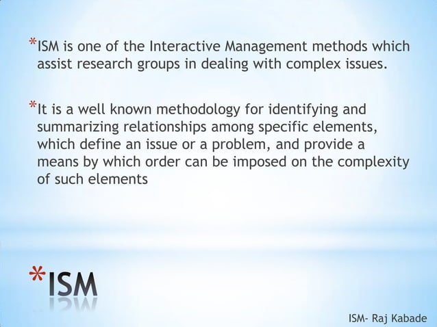 Interpretive Structural Modeling Pptx