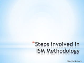 Interpretive Structural Modeling | PPTX