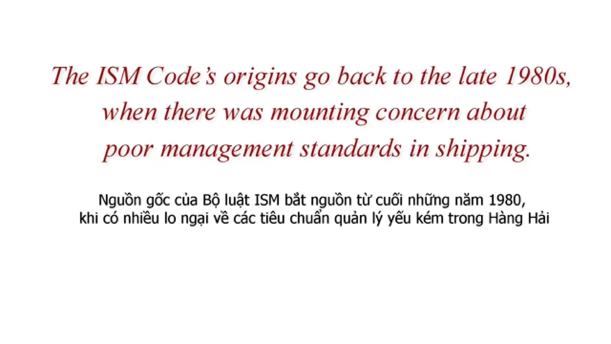 International Safety Management (ISM Code) - The Introduction | PDF