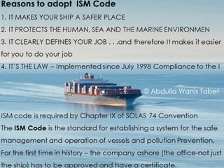 Safety management system and ISM | PPT