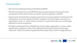 Masked Feature Modelling for the unsupervised pre-training of a Graph ...