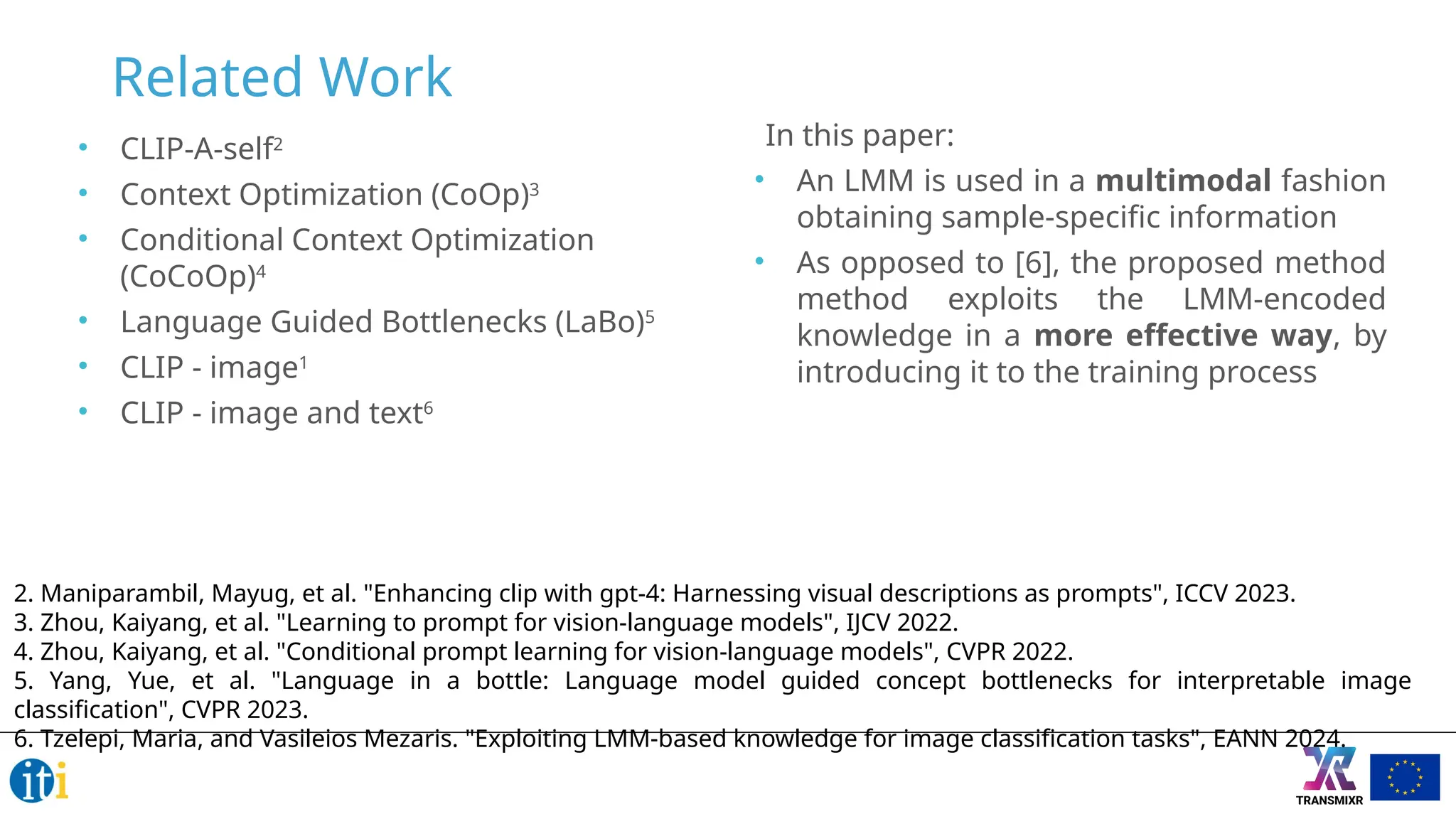 LMM-Regularized CLIP Embeddings for Image Classification | PPT