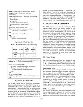 Design and Implementation of Artificial Immune System for Detecting Flooding Attacks | PDF ...