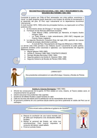 segundo militarismo y la reconstrucción nacional | PDF