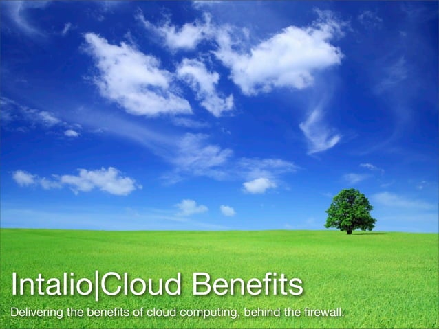 Intalio Cloud Benefits | PPT