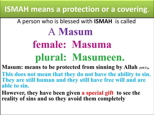 ISMAH-INFALLIBILTY.pptx