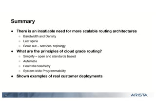SP Routing Innovation with Segment Routing, VXLAN and EVPN - Ismail Ali ...