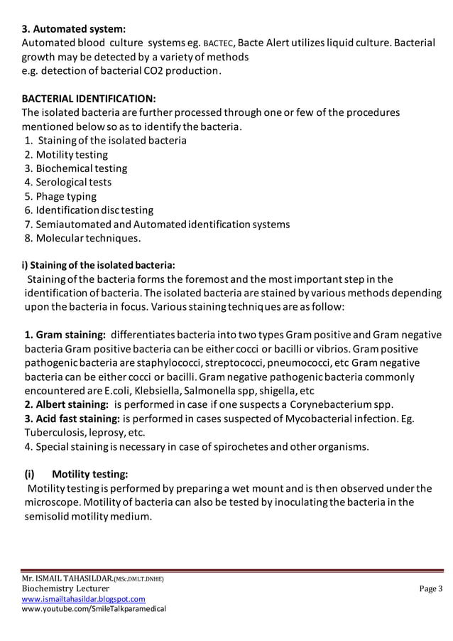 methods of isolation of bacteria | DOCX