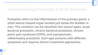Is Male Urinary Pain Always Linked to Prostate Inflammation.pptx