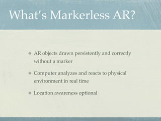 Ismar09 AR Games: Types and Technologies | PPT