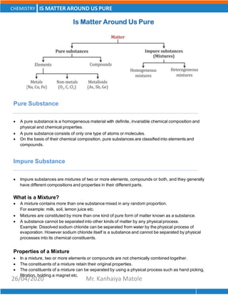 Is matter around us pure | PDF