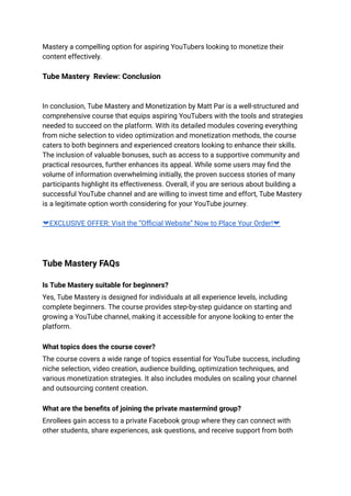 Is Matt Par's Tube Master Still the Best in 2025.pdf