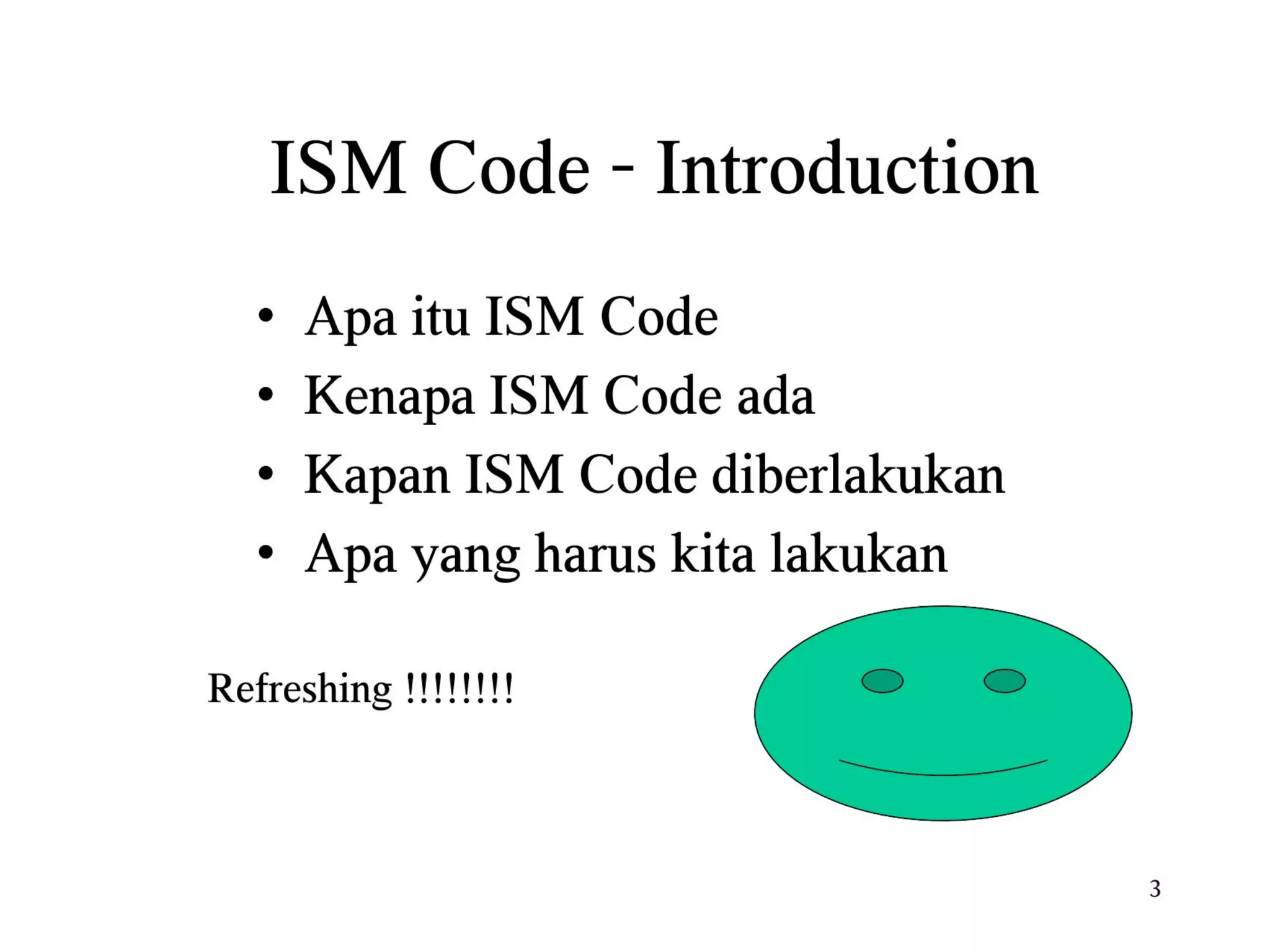 Ism code reminder lesson | PDF