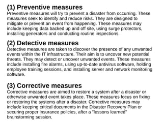 Information system managment disaster recovery | PPT