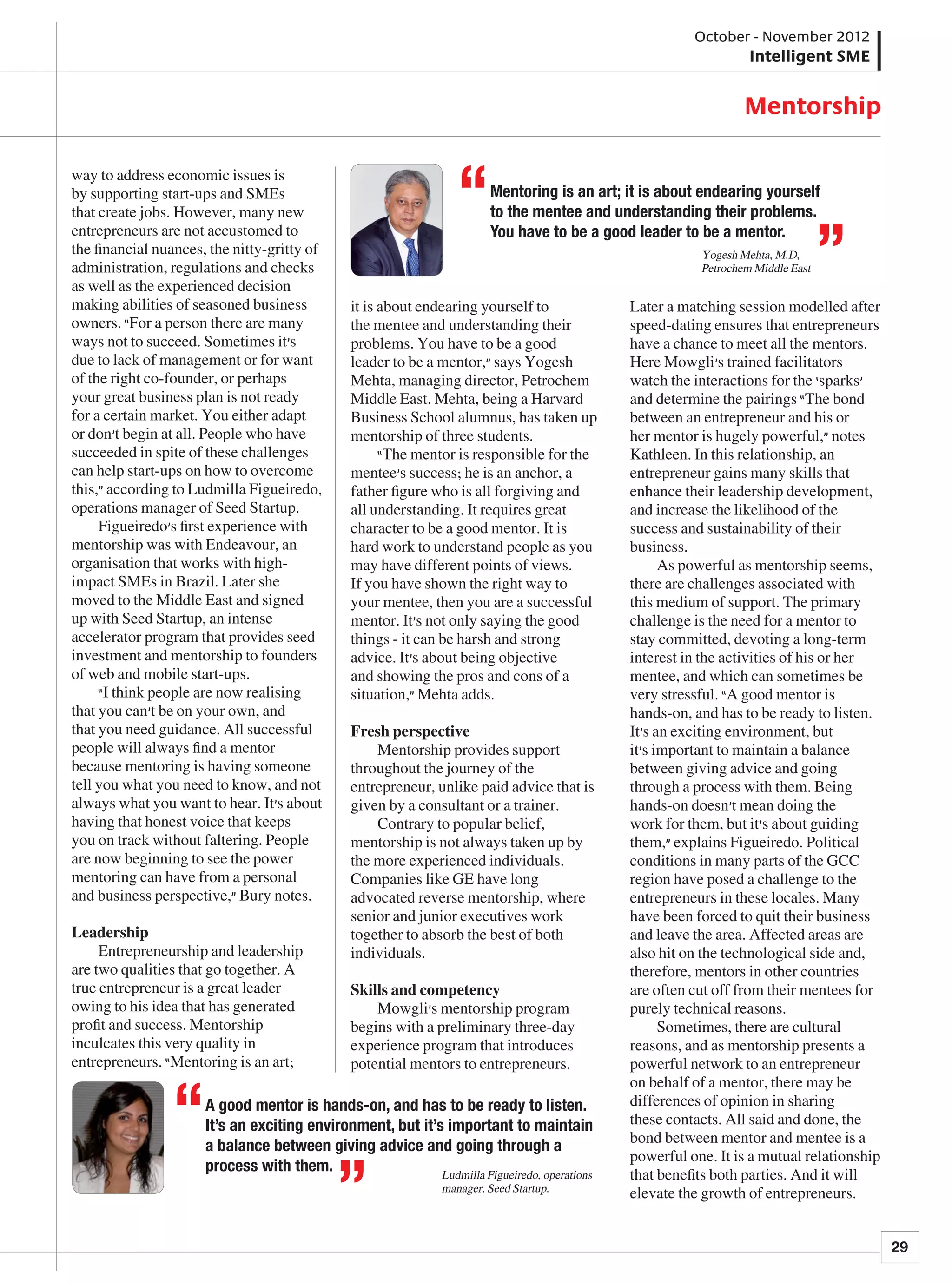 Finding the Spark through Mentorship | PDF