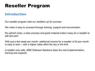 Reseller Program | PPTX