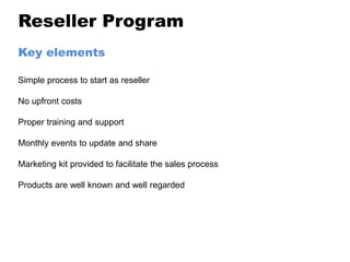 Reseller Program | PPTX | Small and Medium-sized Business | Business