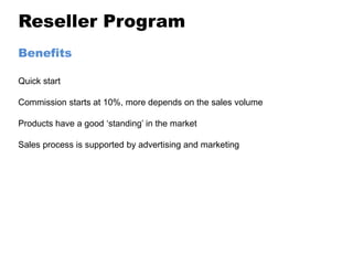 Reseller Program | PPT