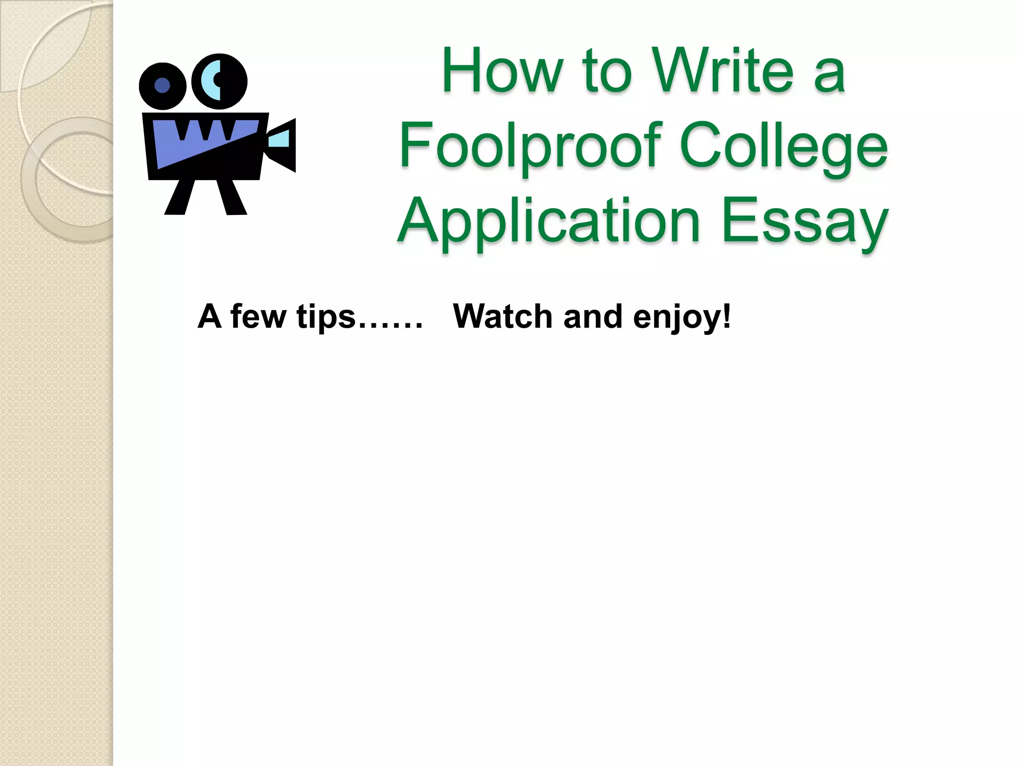 Essay Writing Workshop | PPT