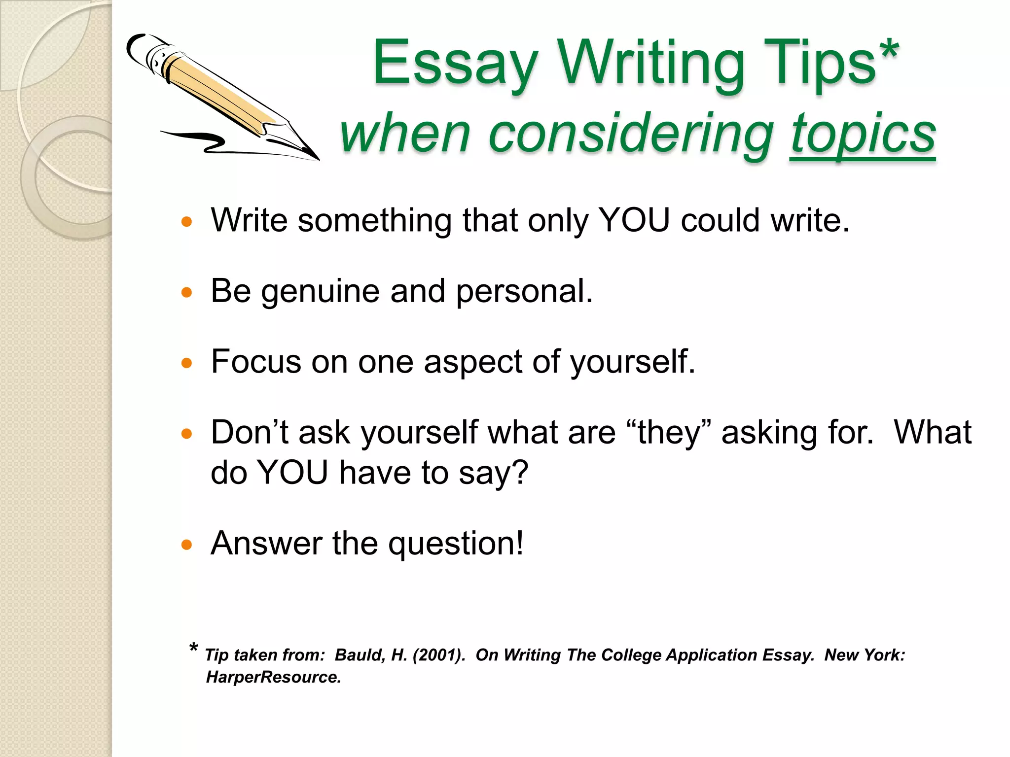 Essay Writing Workshop | PPT