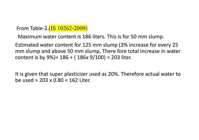 Indian standard method for mix design M45 | PDF | Science