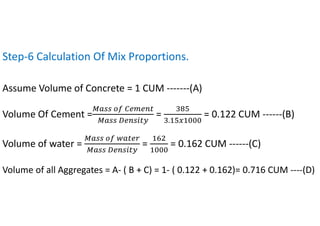 Indian standard method for mix design M45 | PDF