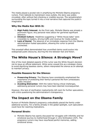 Is Michelle Obama Pregnant_ Unpacking the Truth Behind the Rumors.docx