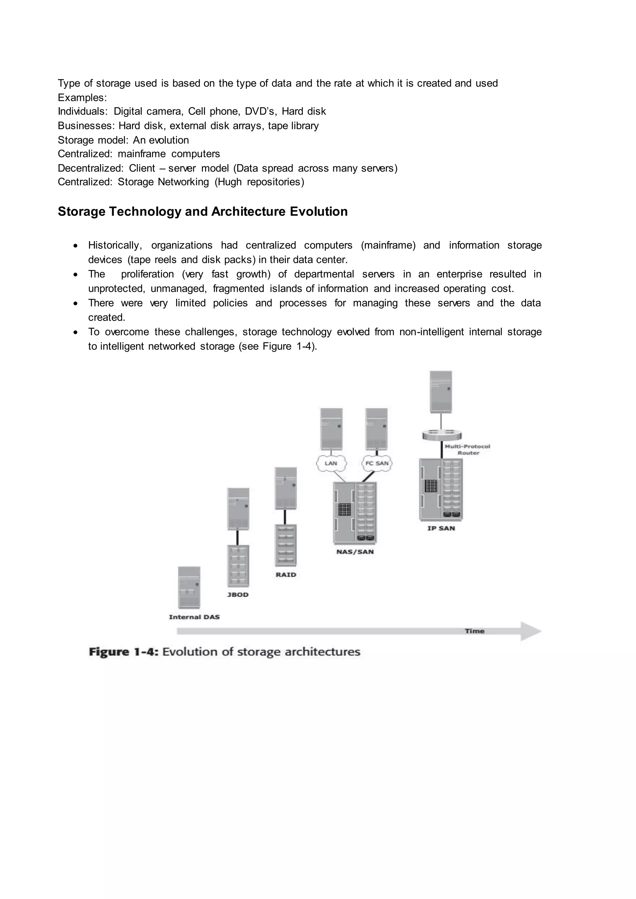 Information Storage and Management notes ssmeena | DOCX