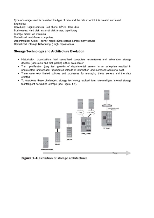Information Storage and Management notes ssmeena | DOCX