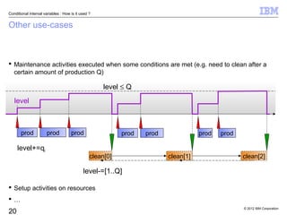 Conditional interval variables: A powerful concept for modeling and solving complex scheduling ...