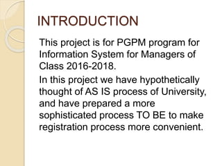 Student Registration in a University | PPTX
