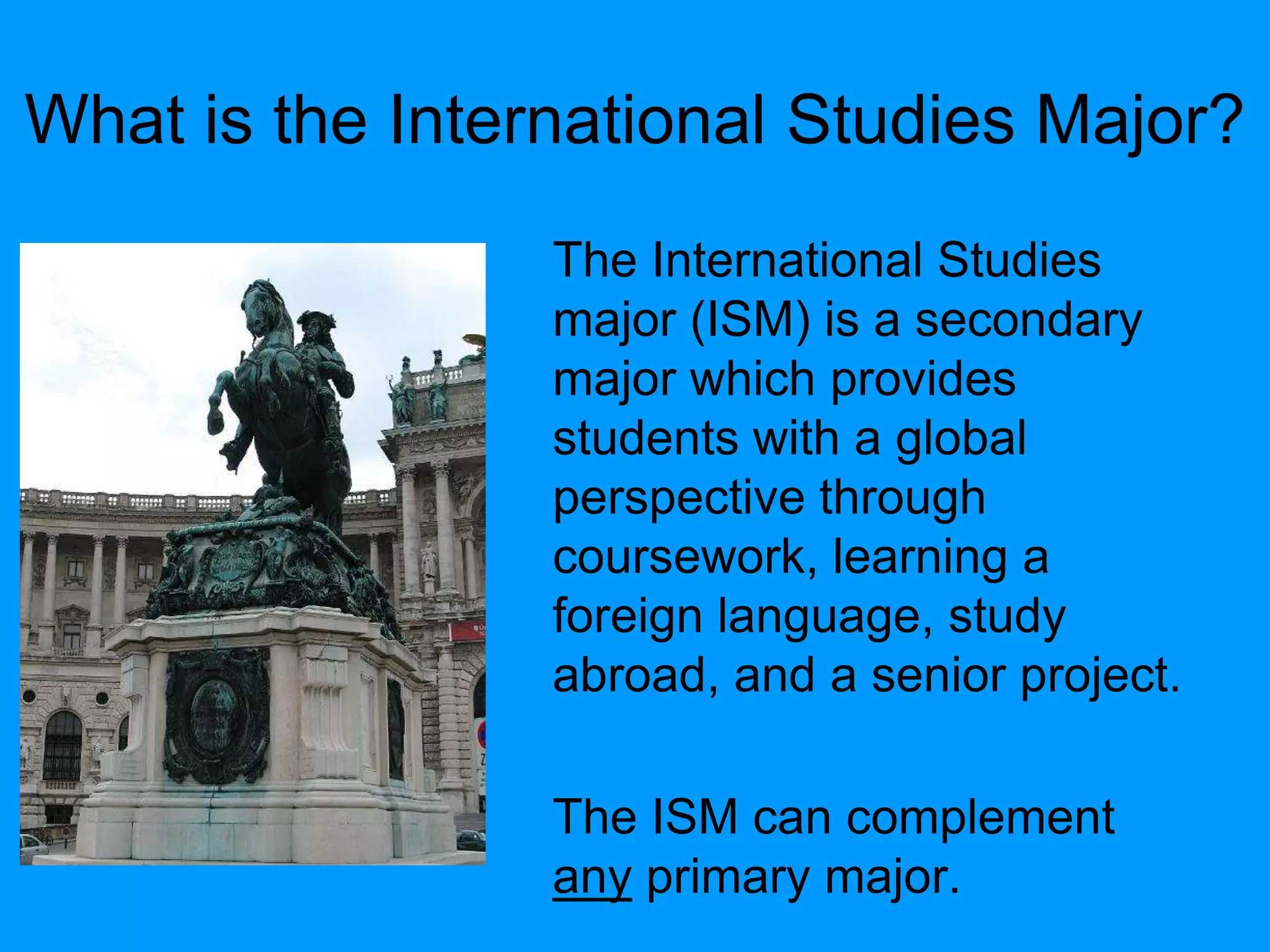 International Studies Major | PPTX