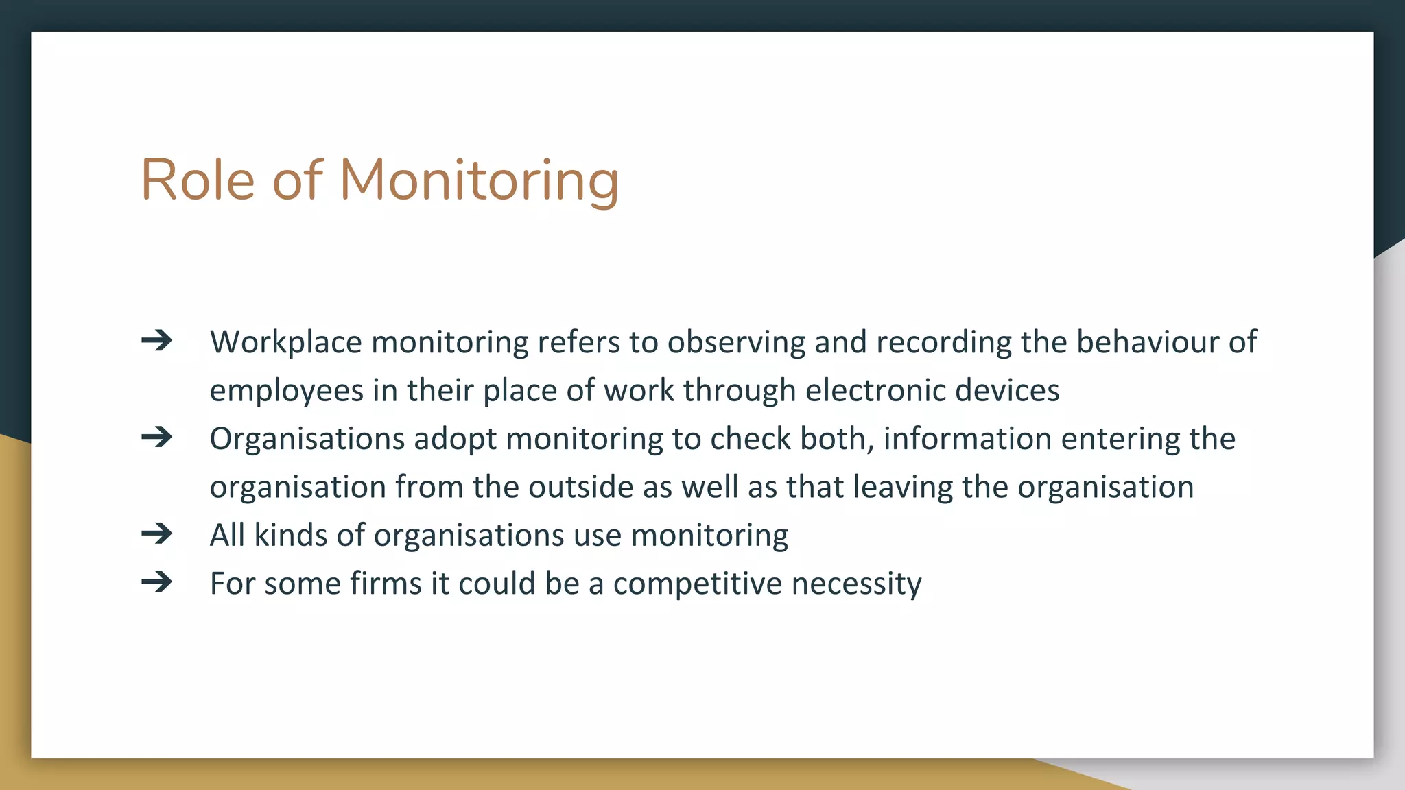 Workplace Monitoring | PDF