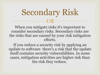 Risk Controlling in ISM | PPT