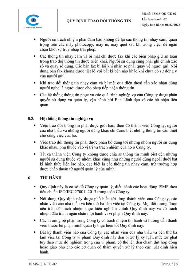 ISMS-QD-CE-02 Quy dinh trao doi thong tin.doc