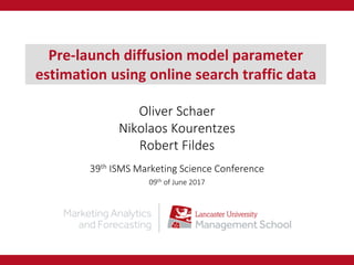 Pre-launch diffusion model parameter estimation using online search traffic data | PPT
