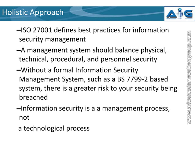 Isms awareness presentation | PDF | Information and Network Security ...