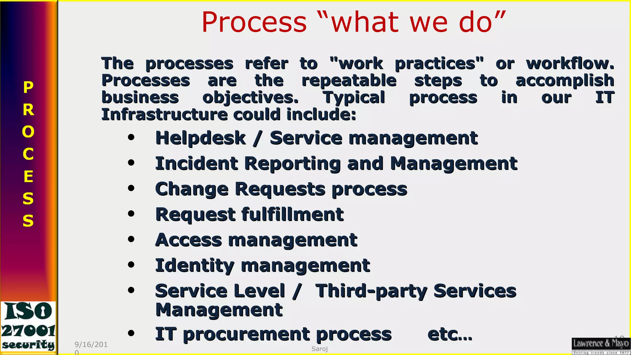 Isms awareness training | PPT
