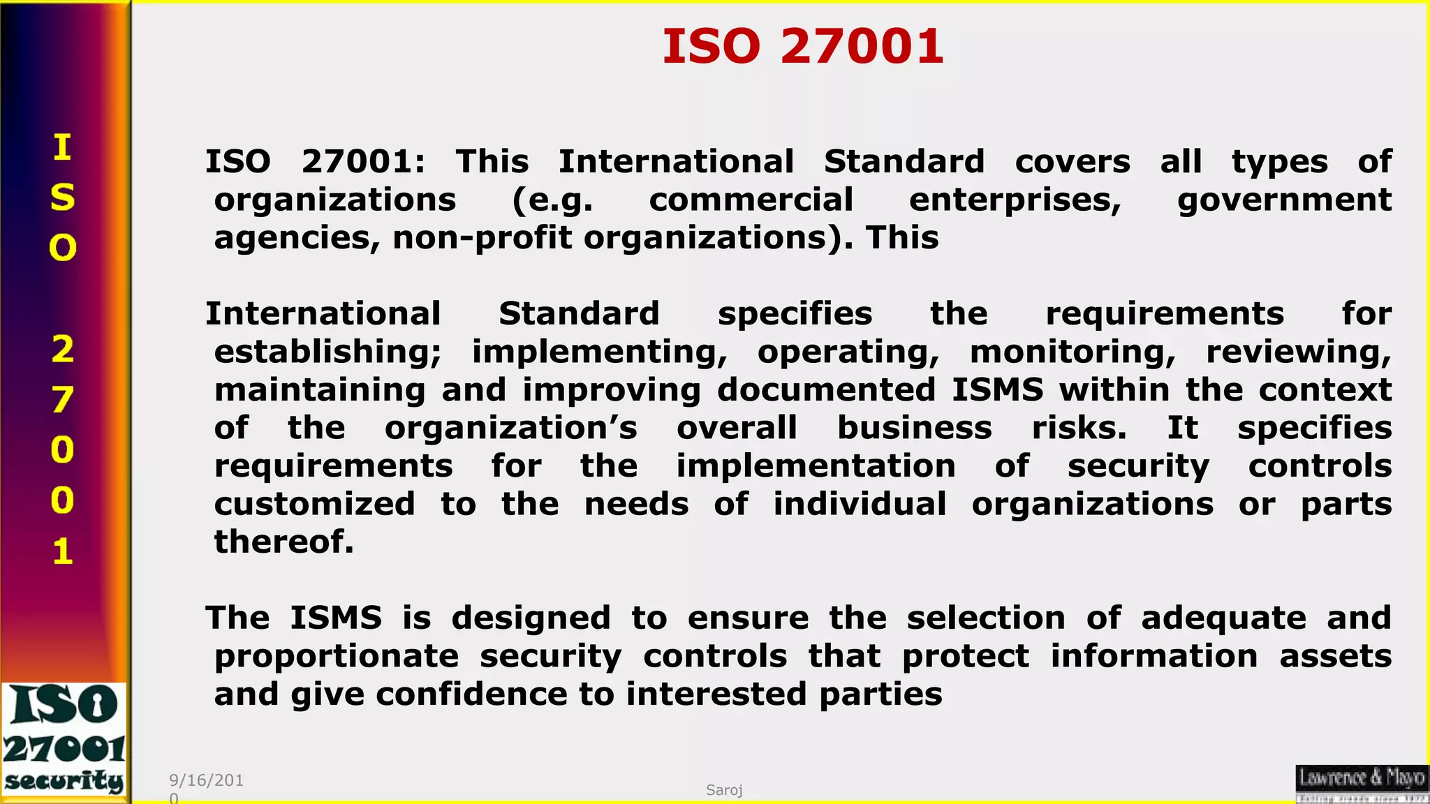 Isms awareness training | PPT