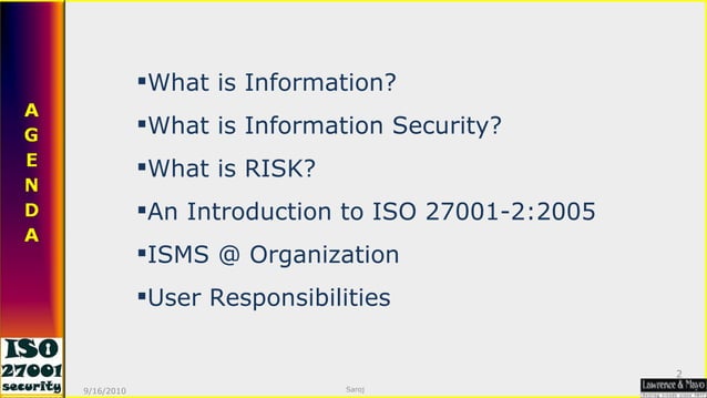 Isms awareness training | PPT