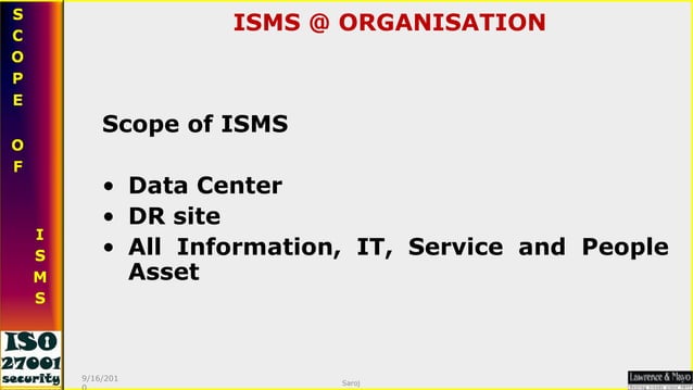 Isms awareness training | PPT