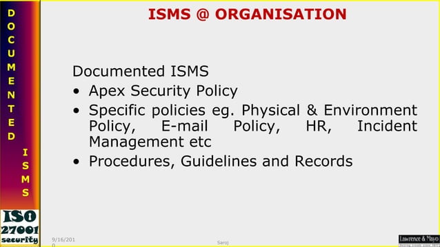 Isms awareness training | PPT