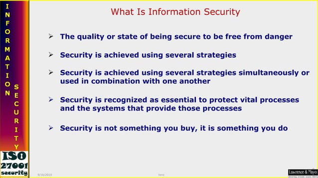 Isms awareness training | PPT